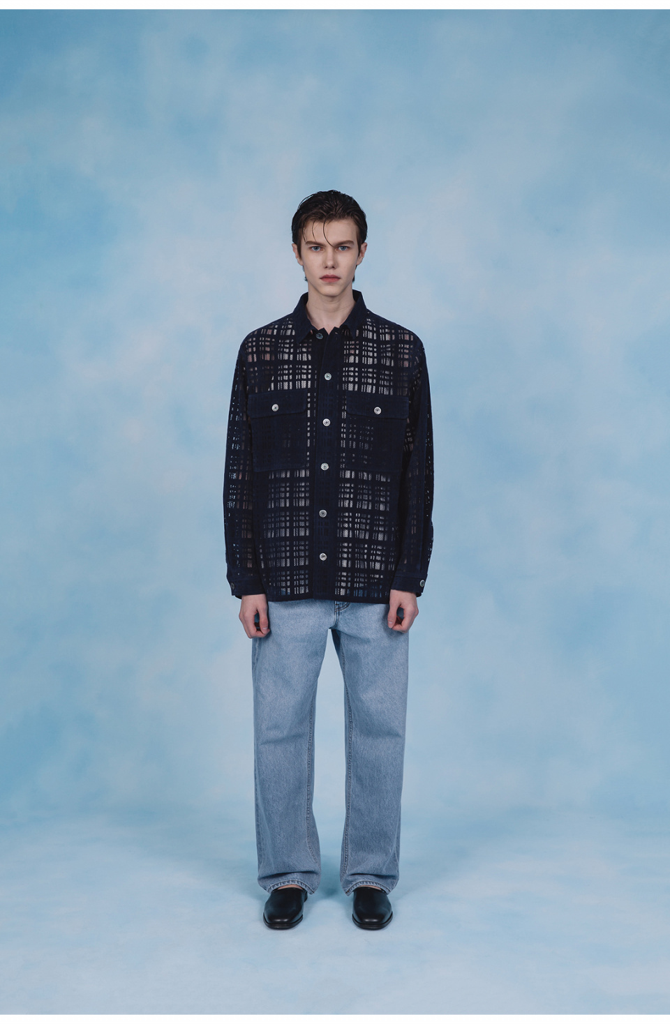 셔터(SHIRTER) LOOSE STARIGHT DENIM PANTS (LIGHT BLUE) - 사이즈 & 후기 | 무신사