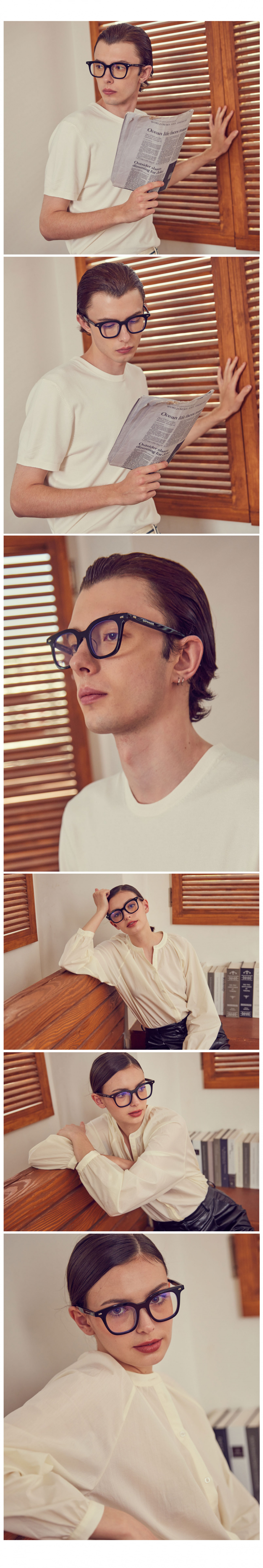 MUSINSA | DAYWALKER ZEISS Lens Unisex Blue Light Blocking Acetate Glasses BOBBY C5-1