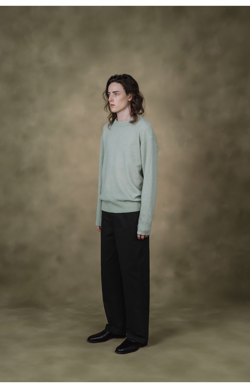 셔터(SHIRTER) BOUCLE CREWNECK KNIT (LIGHT GREEN) - 사이즈 & 후기 | 무신사