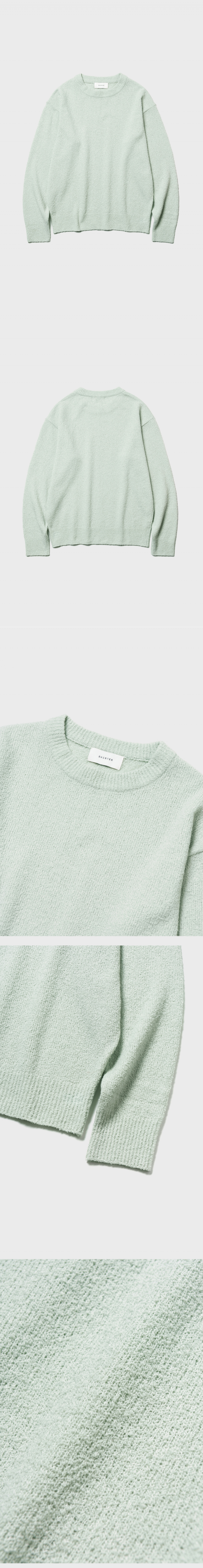셔터(SHIRTER) BOUCLE CREWNECK KNIT (LIGHT GREEN) - 사이즈 & 후기 | 무신사