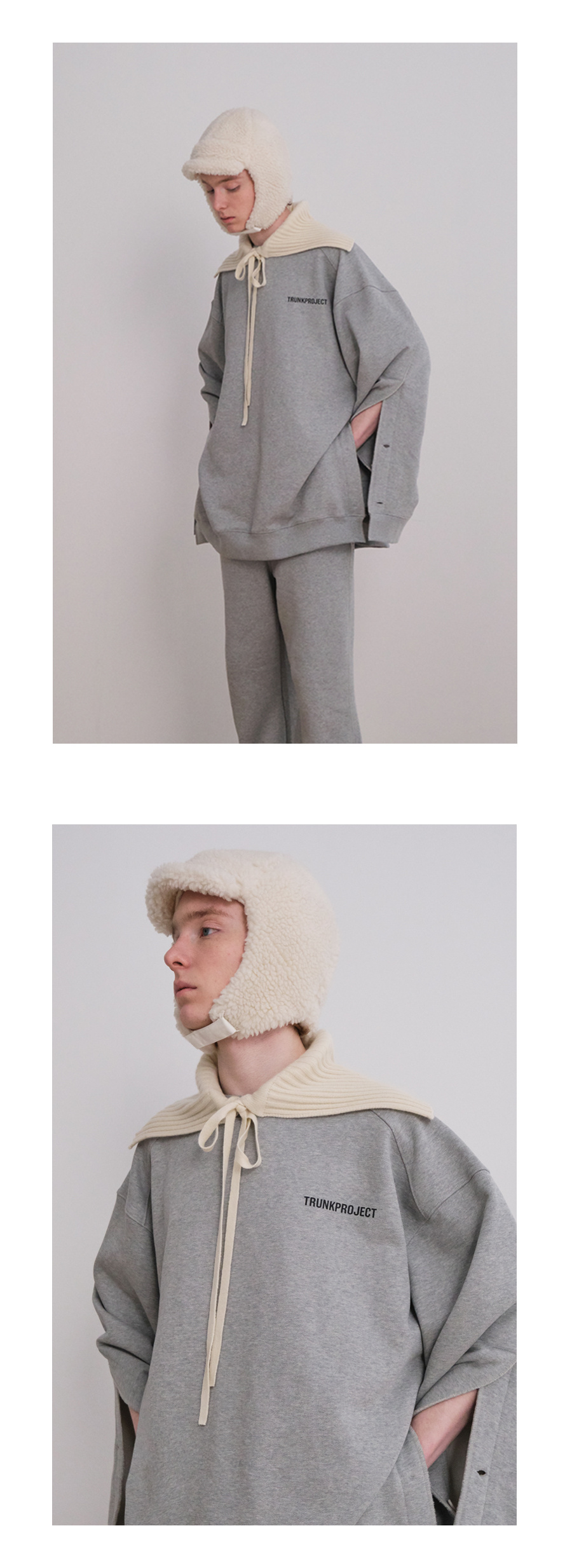 MUSINSA | TRUNK PROJECT Logo Sweatshirt_Grey