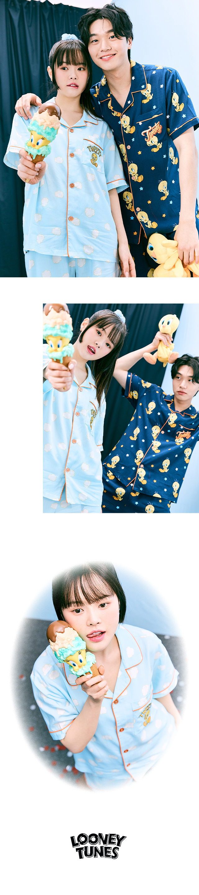 SPAO x LOONEY TUNES TWEETY Short Sleeves Pajamas (LIGHT