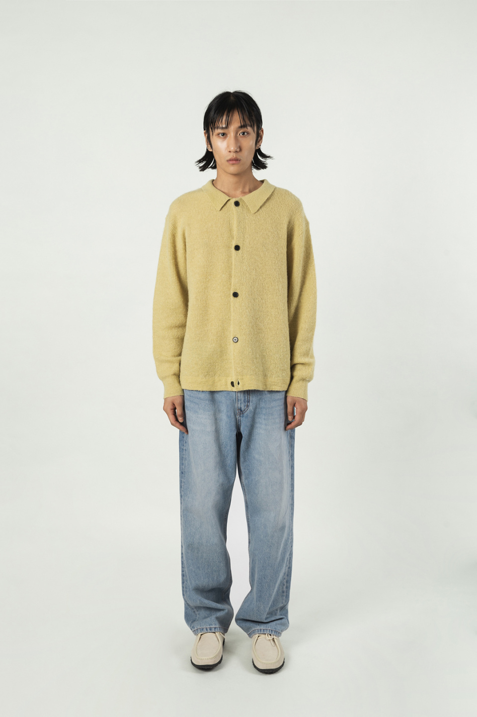 셔터(SHIRTER) MOHAIR PLAIN CARDIGAN (LIME) - 사이즈 & 후기 | 무신사