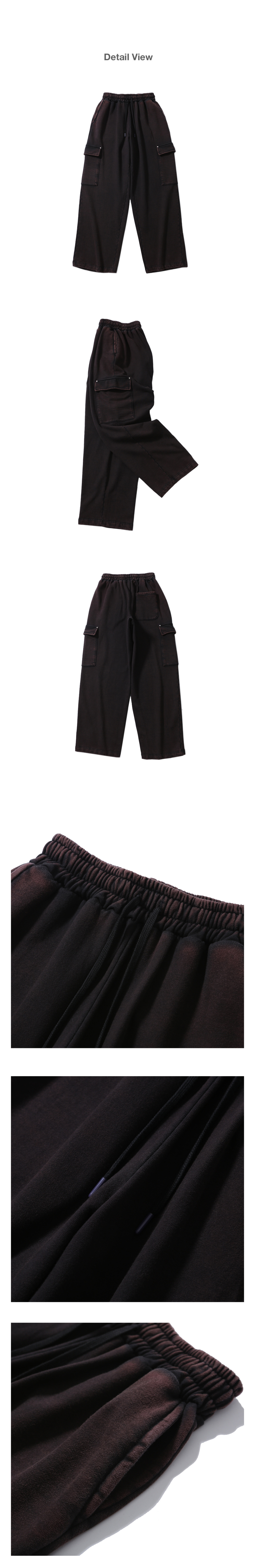 발루트(BALLUTE) WASHED DYING CARGO SWEAT PANTS (BLACK) - 사이즈 & 후기 | 무신사