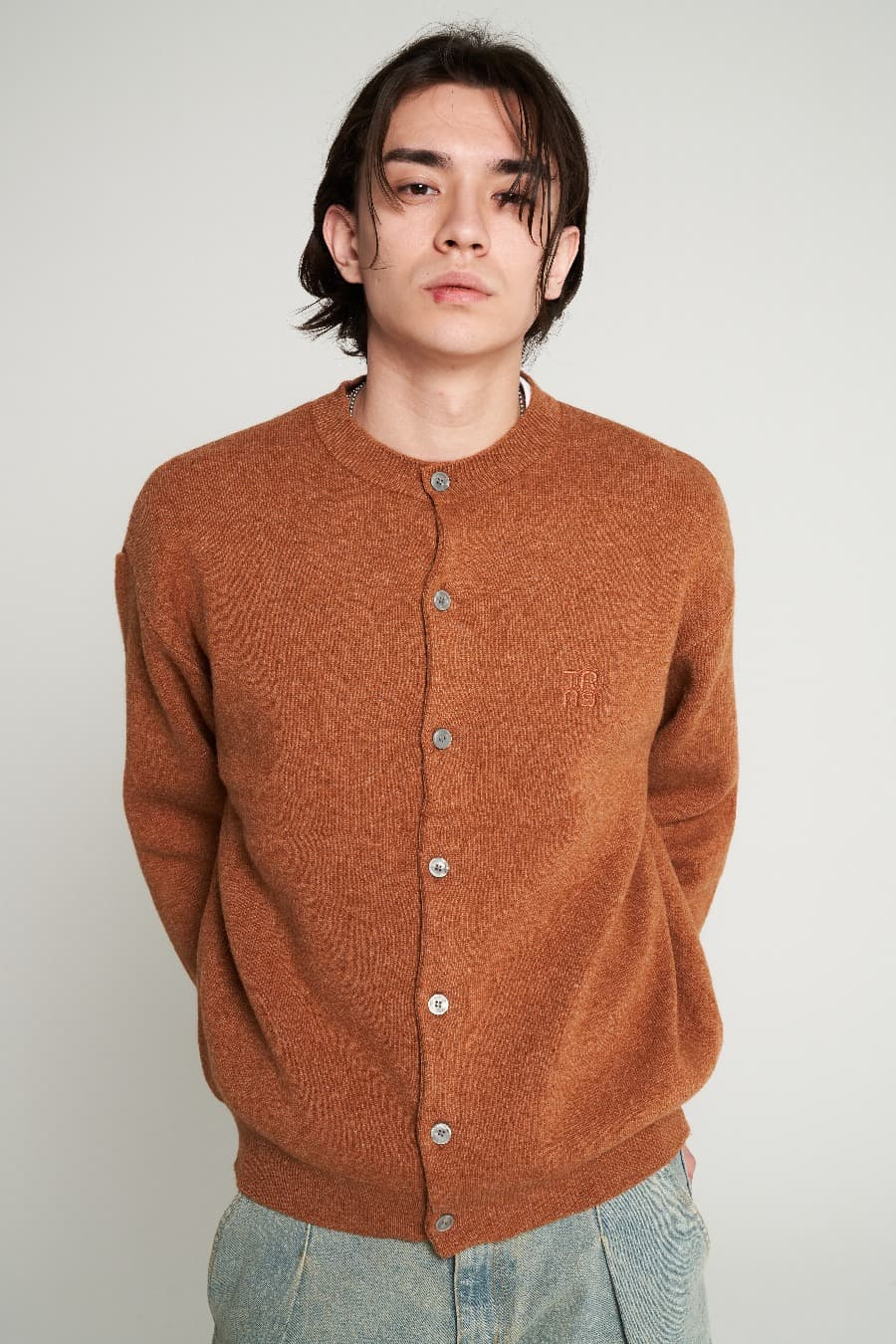 Soft Round Embroidered Cardigan brown - 감도 깊은 취향 셀렉트샵 29CM