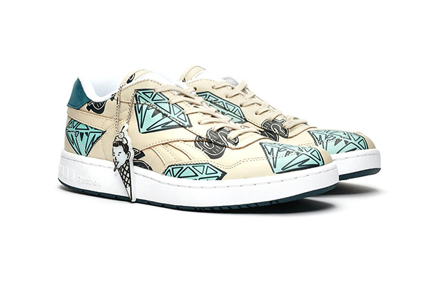 퍼렐 윌리엄스(Pharrell Williams)의 아이스크림(ICECREAM) 시그니처 그래픽 채운 리복(REEBOK) 스니커즈 ...